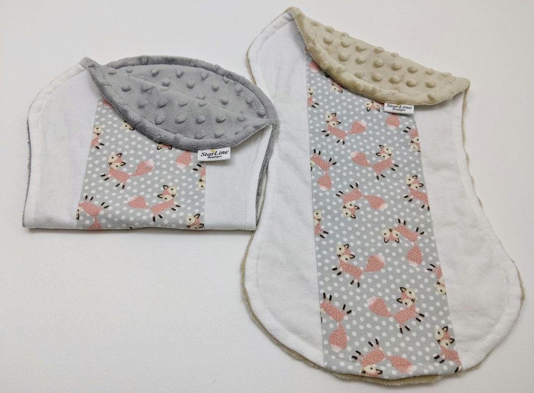 Fox Burp Cloths, Fox Baby Shower, Gender Neutral Baby Shower, Baby Fox ...