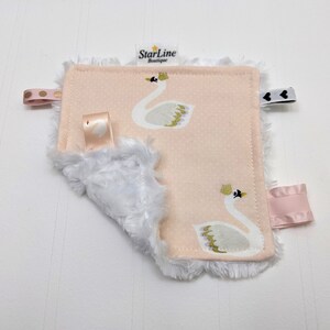 Baby Crinkle Square Swan Crinkle Toy Sensory Crinkle Square - Etsy