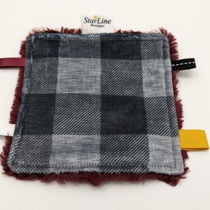 Baby Crinkle Square, Baby Giggle Square, Witches and Wizards, Burgundy ...