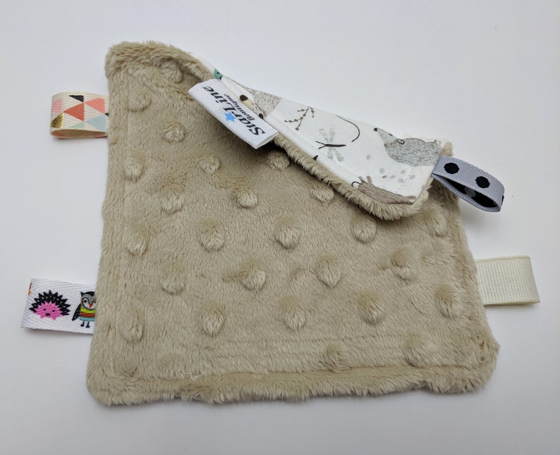 Crinkle Square Woodland Baby Shower Baby Sensory Square - Etsy