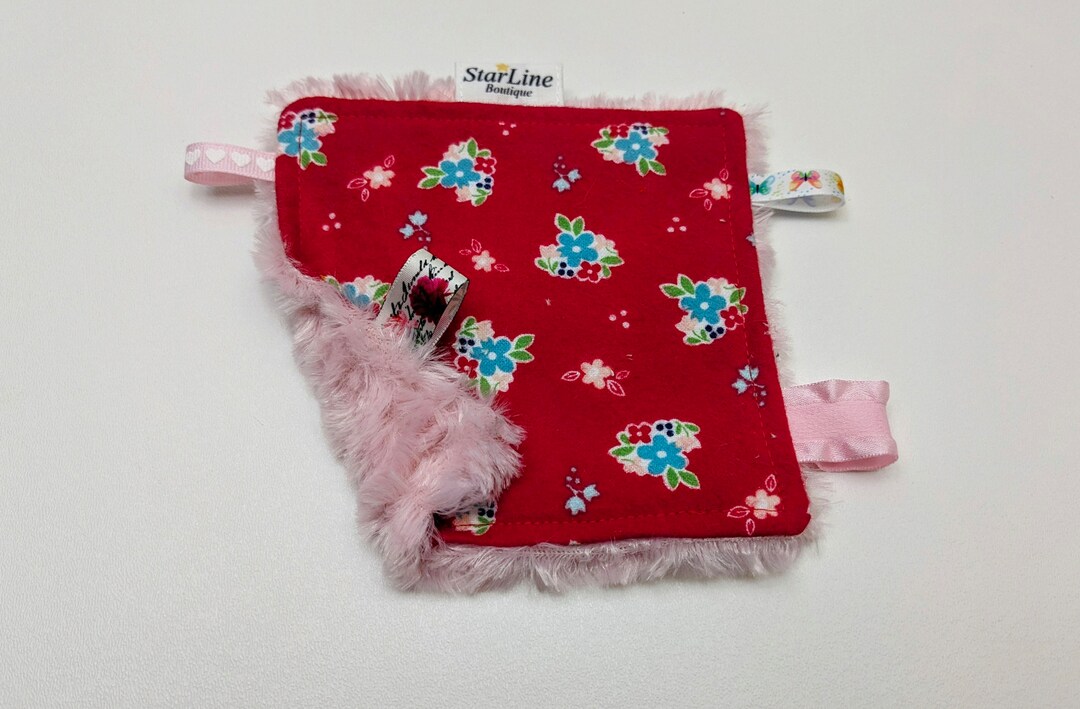 Floral Baby Crinkle Square, Baby Sensory Square, Giggle Square for Baby ...