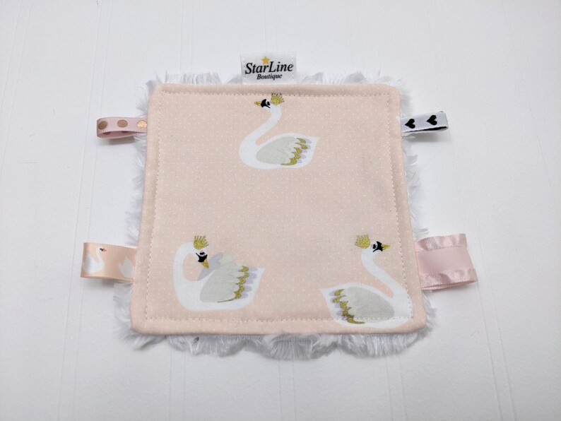 Baby Crinkle Square Swan Crinkle Toy Sensory Crinkle Square - Etsy