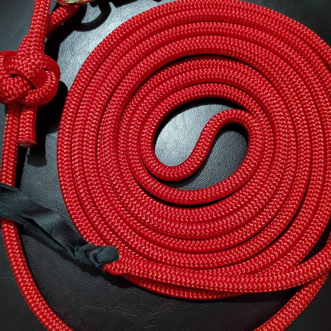 Red 18ft Clinician Rope Horse Lead Rope-equine Lunge Line-horse ...