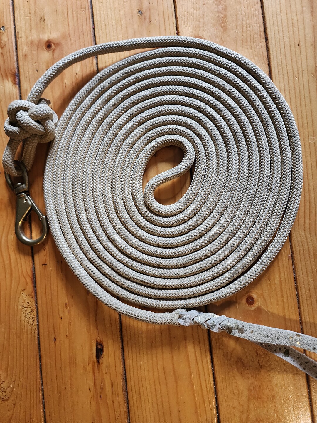 Tan 18ft Clinician Rope-strong Durable Lead Rope-equine Lunge Line ...