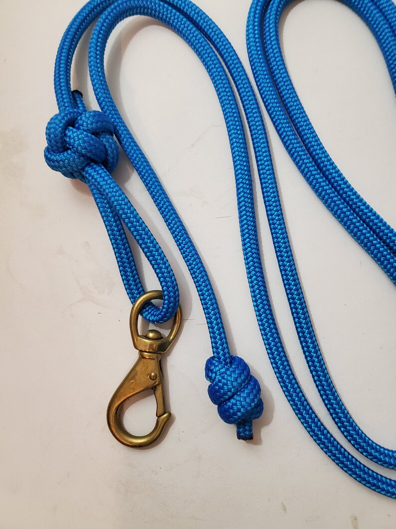 Lead Rope 14ft Blue Yacht Rope-horse Lunge Rope Clinician - Etsy