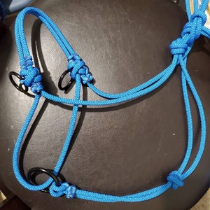 Custom Horse Bitless Sidepull- Sidepull Hackamore-equine Sidepull Tack-rope Sidepull Tack ...