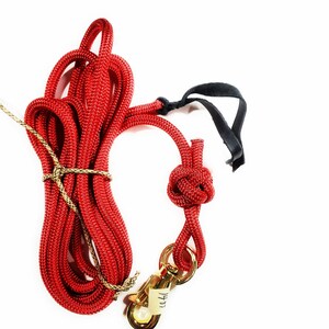 Red 18ft Clinician Rope Horse Lead Rope-equine Lunge Line-horse ...