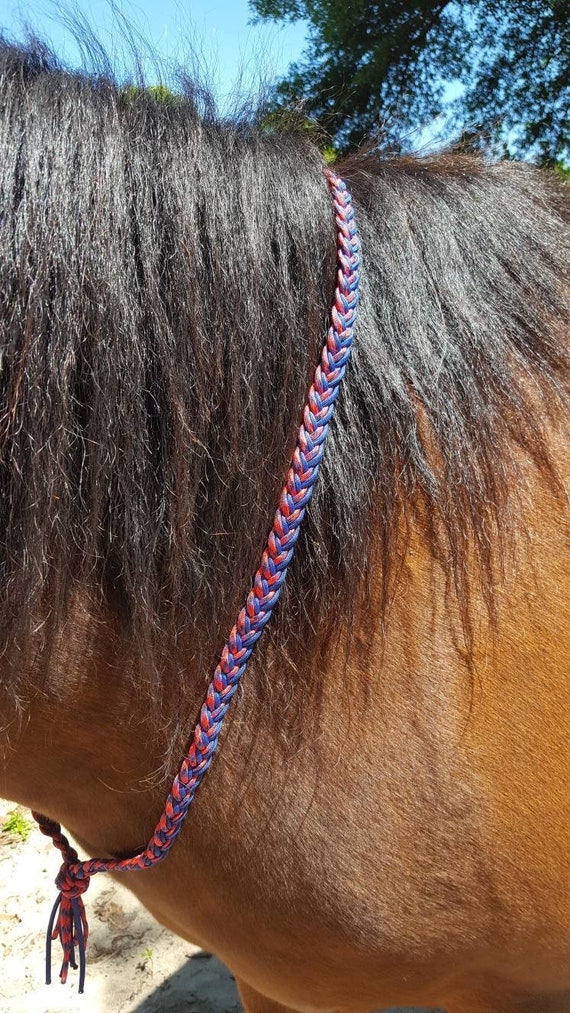Bridleless Neck Rope Braided Neck Rope Paracord Braided | Etsy