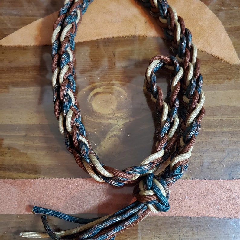 Bridleless Neck Rope Braided Neck Rope Paracord Braided | Etsy