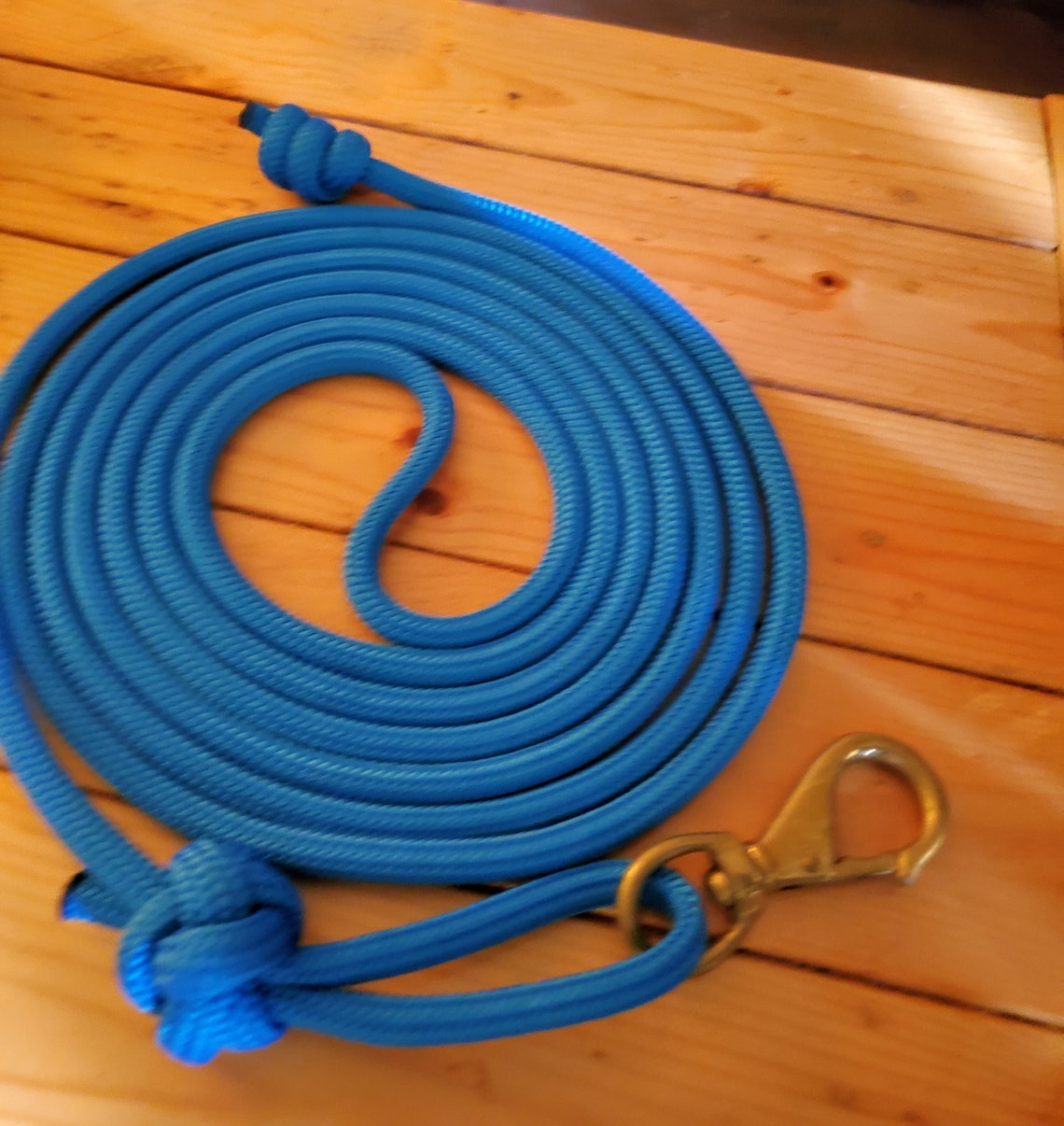 Lead Rope 14ft Blue Yacht Rope-horse Lunge Rope Clinician - Etsy