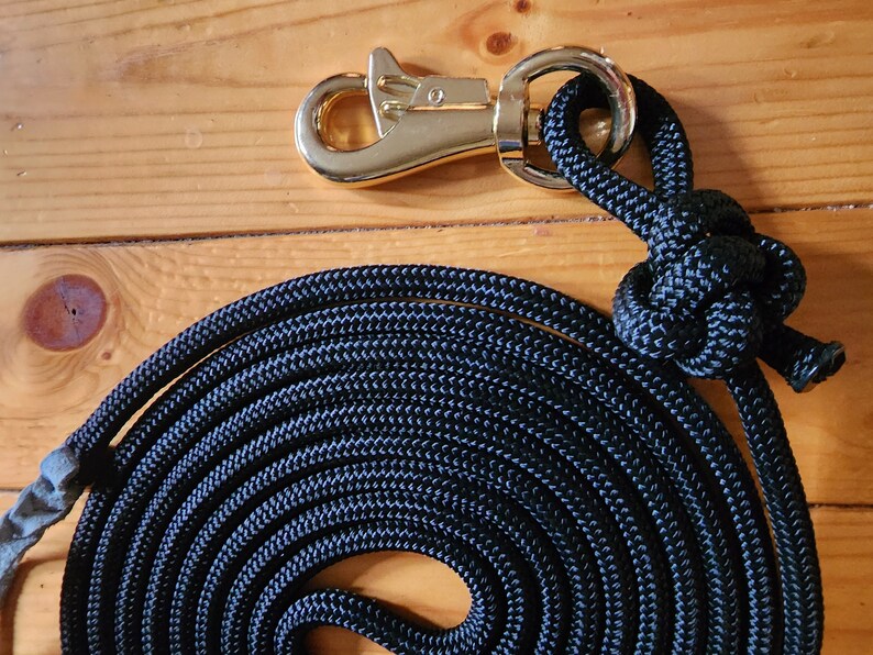 18ft Driving Line Black-horse Rope Lunge Line-horse Training - Etsy