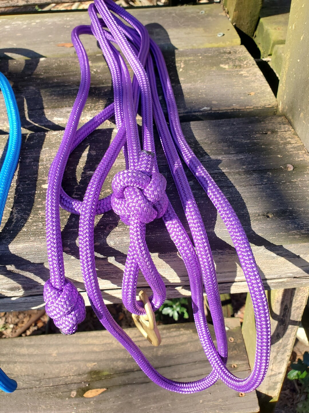 Purple 14ft Lead Rope 3/8 Clinician Horse Rope-lunge Line-horse ...