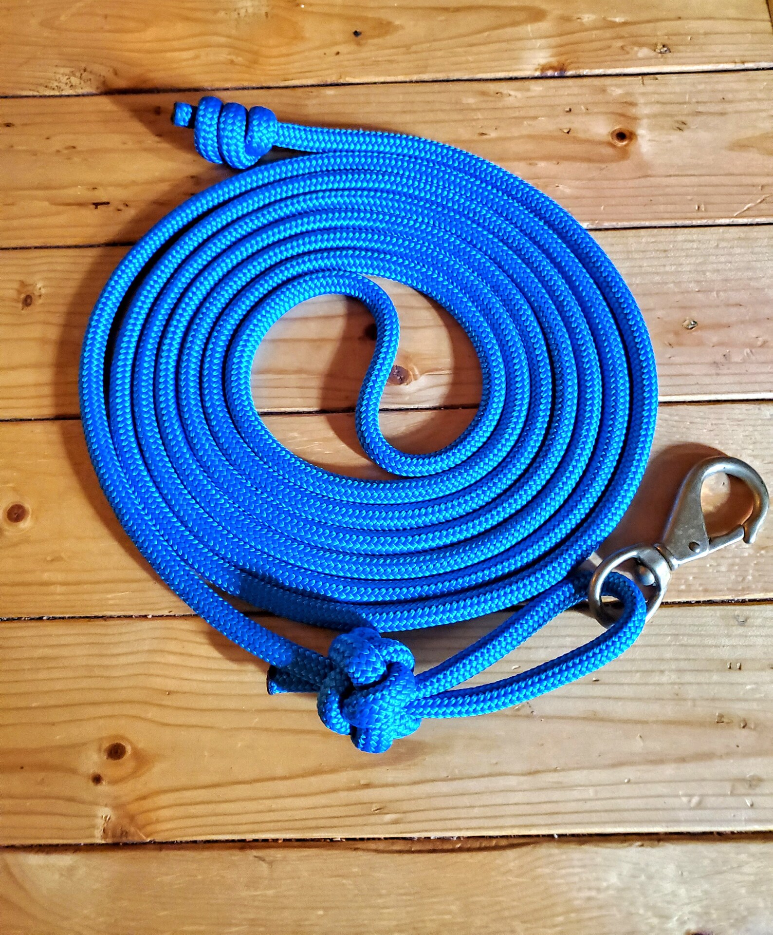 Lead Rope 14ft Blue Yacht Rope-horse Lunge Rope Clinician - Etsy