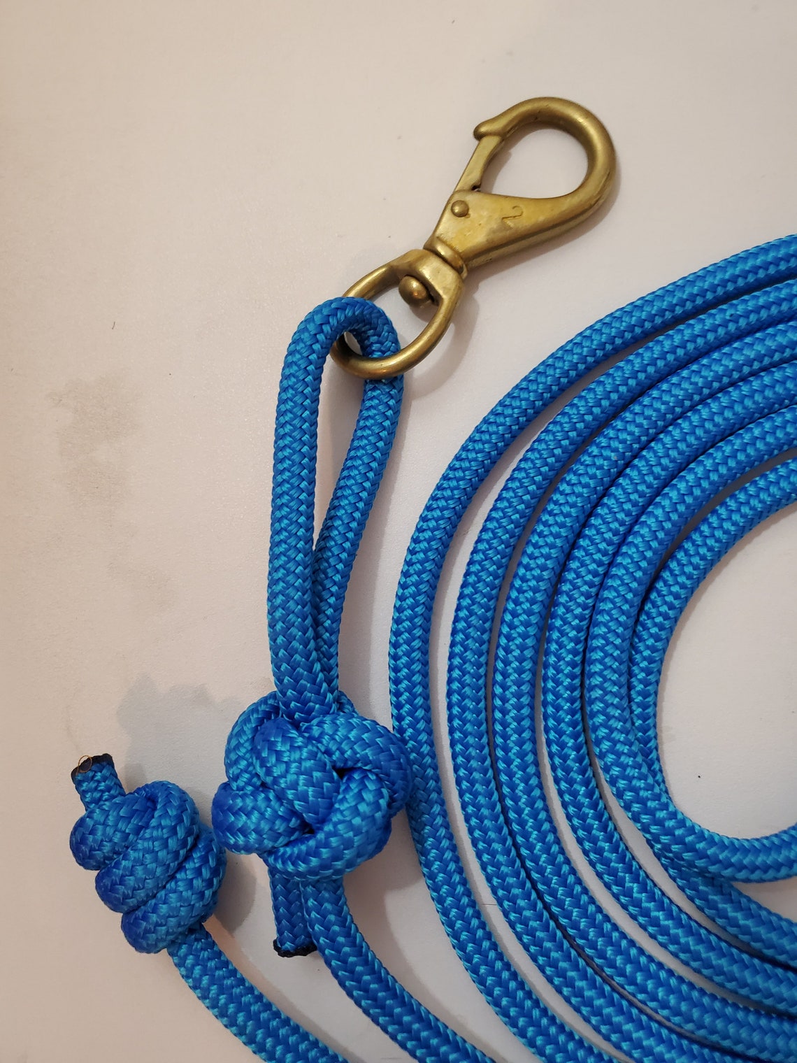 Lead Rope 14ft Blue Yacht Rope-horse Lunge Rope Clinician - Etsy