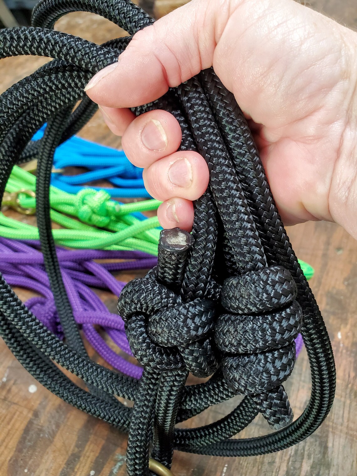 Lead Rope 14ft Blue Yacht Rope-horse Lunge Rope Clinician | Etsy