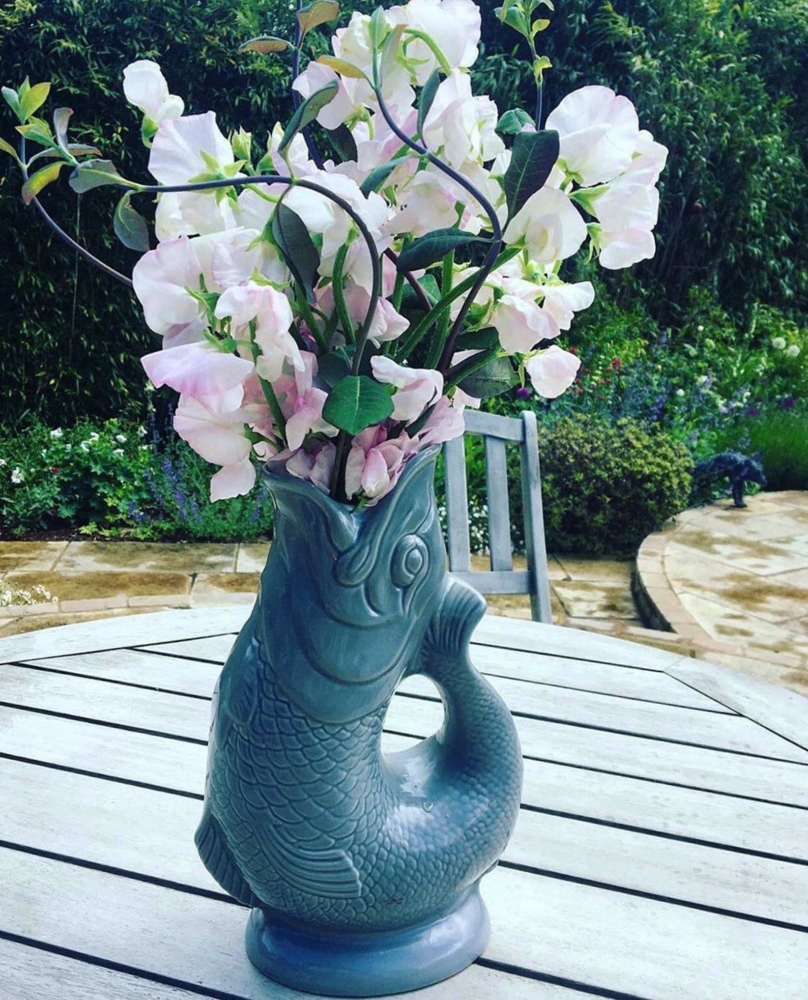 Extra Large Gluggle Jugs Fish Jug Glug Glugging Vase Wade Sage | Etsy