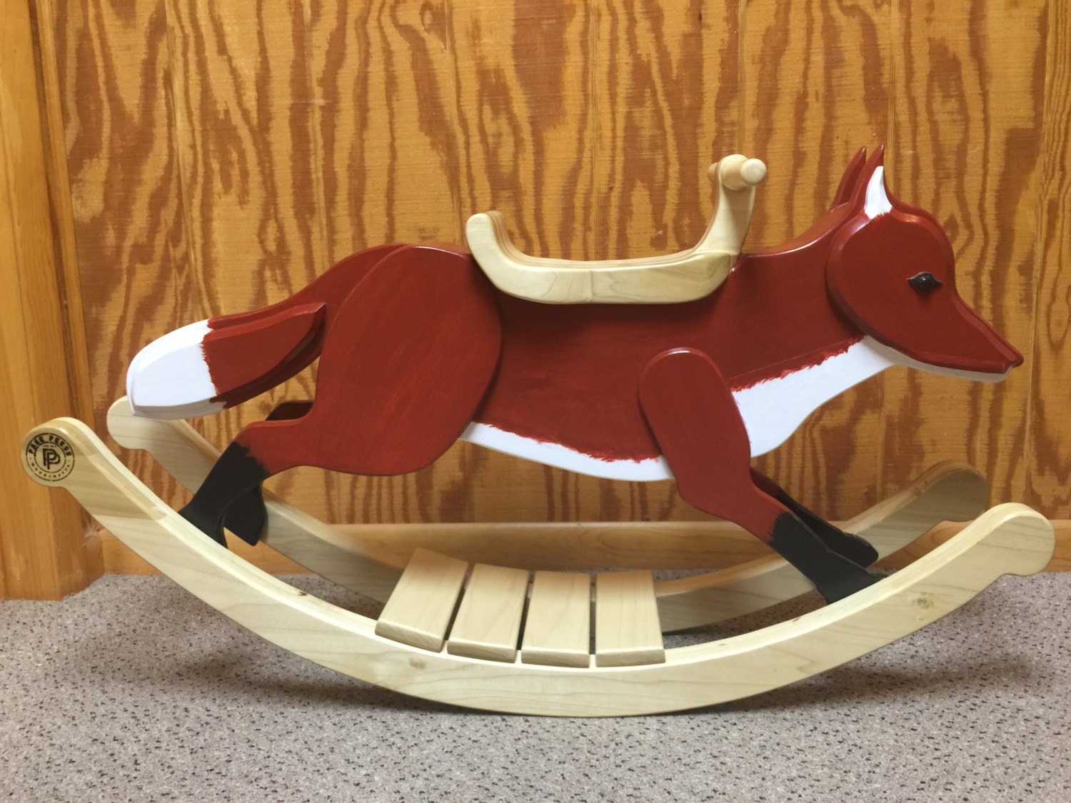 Wooden Rocking Fox // Il Bosco Volpe // Handmade Rocking Fox // Pane ...