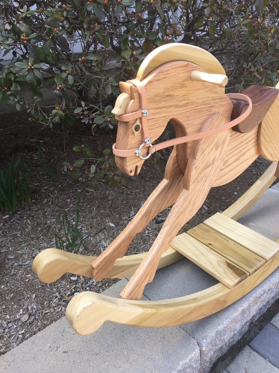 Wooden Rocking Horse // Cavallo Tuscano // Handmade Artisan Rocking ...