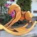 Wooden Rocking Horse // Cavallo Tuscano // Handmade Artisan Rocking ...