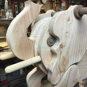 Wooden Rocking Elephant Rocking Animal // L'elefante // Handmade ...