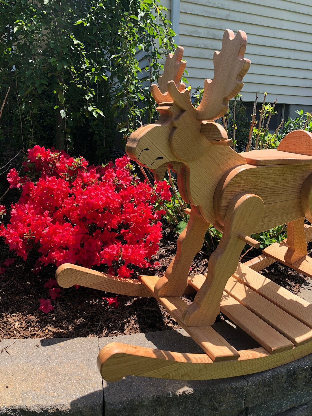 Wooden Rocking Black Moose // El Alce Nero // Handmade Artisan Rocking ...