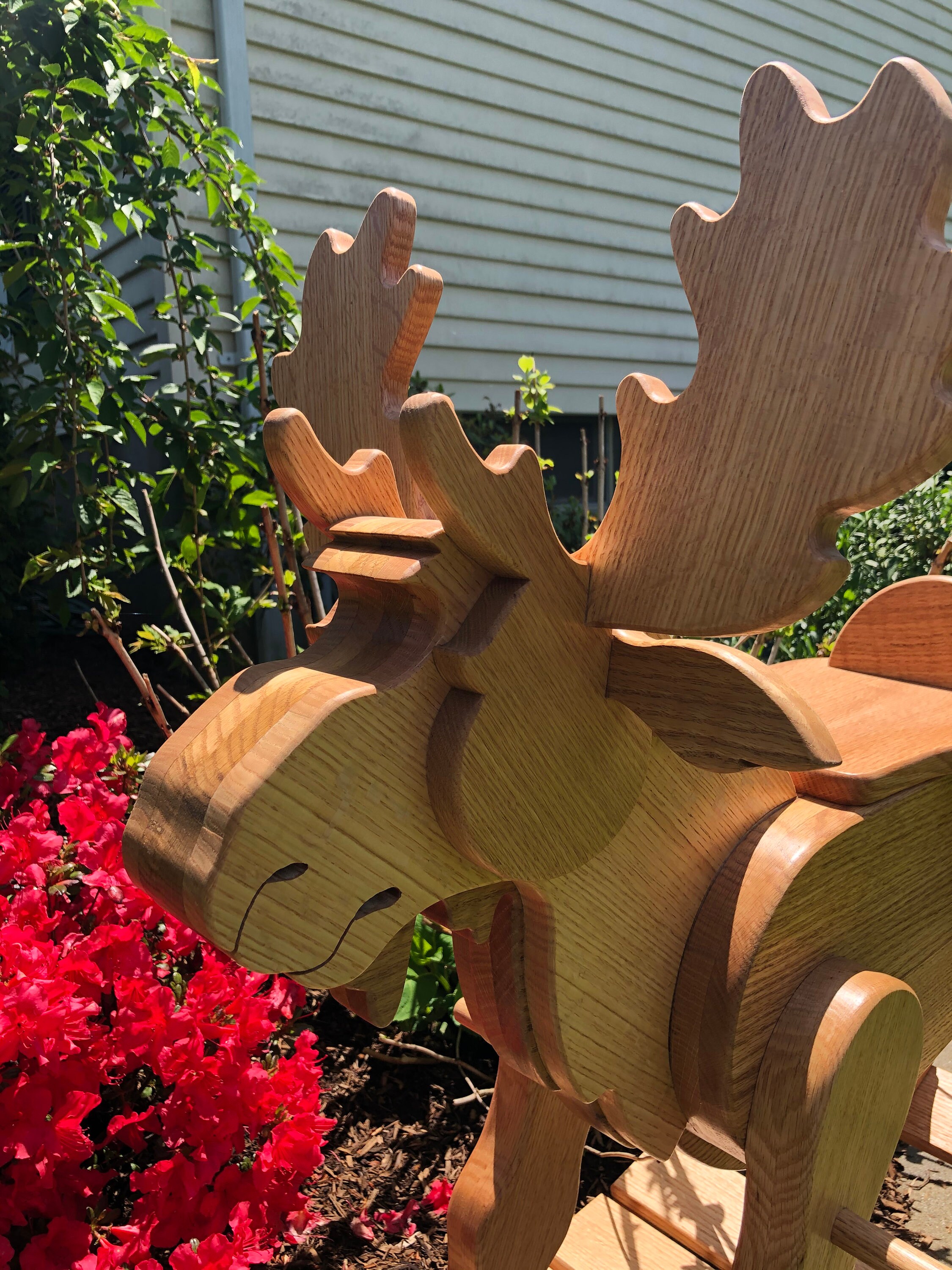 Wooden Rocking Black Moose // El Alce Nero // Handmade Artisan Rocking ...