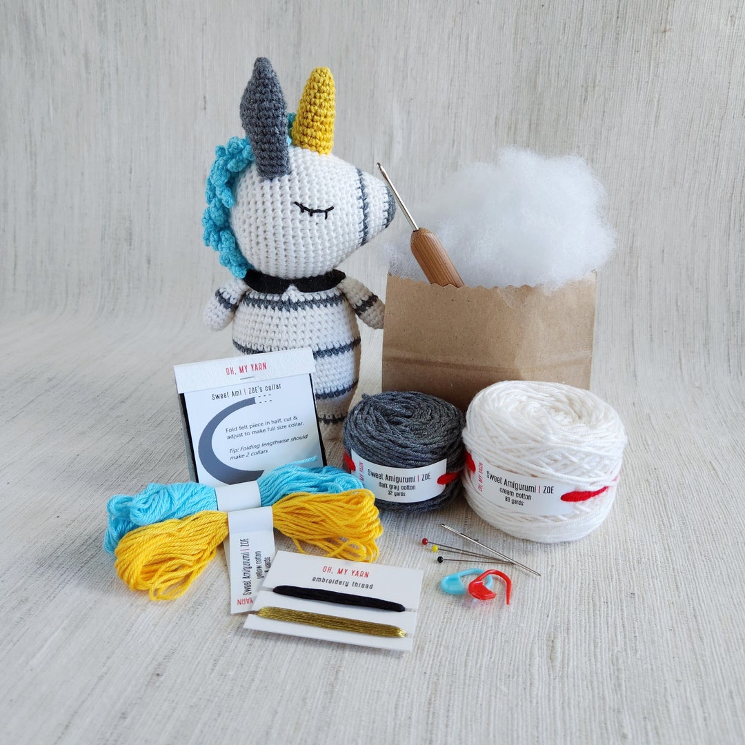 Sweet Amigurumi Design ZOE the Unicon DIY Crochet Amigurumi Kit ...
