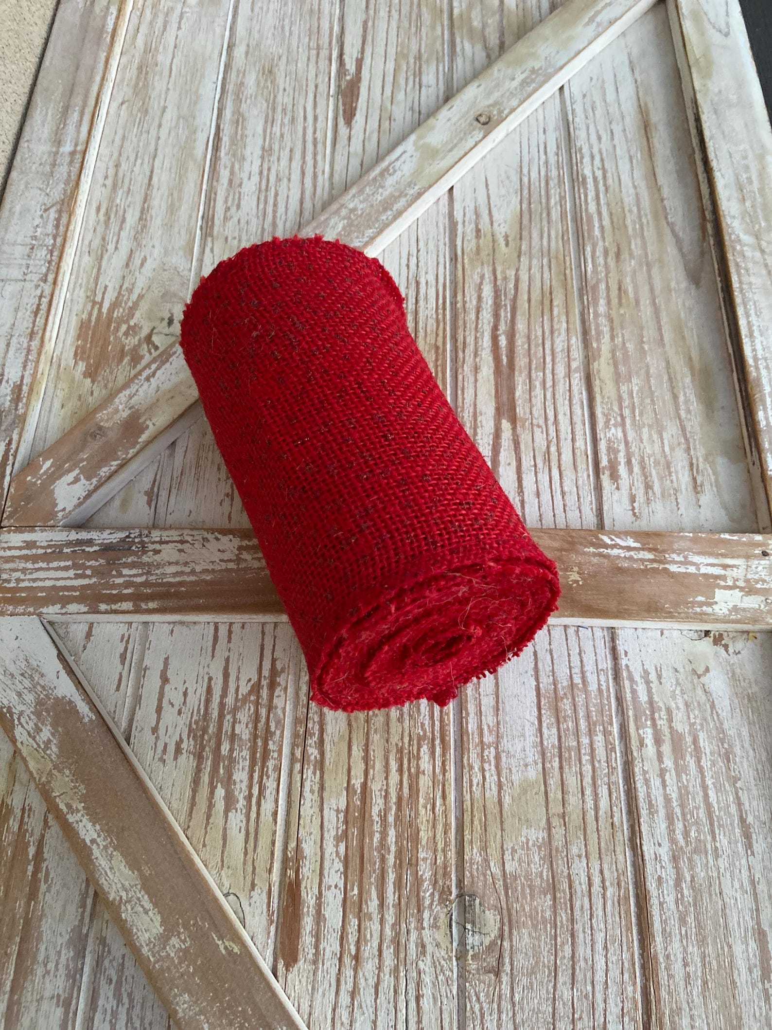 Burlap Roll Red Sparkle Burlap Ribbon Jute Burlap Red Burlap Ribbon ...