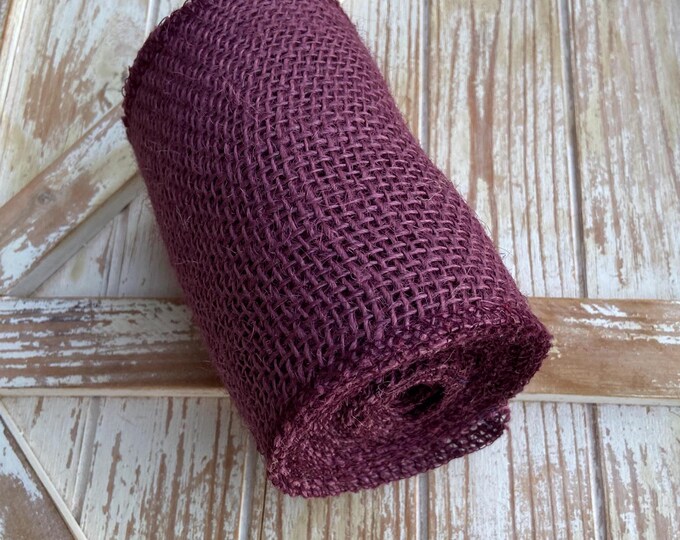 Custom Listing for Carlene. Burlap Roll Plum Burlap Colored Ribbon Jute ...