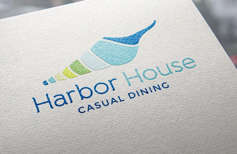 Harbor House Logo Template | Custom Logo Design | Premade Logo - Etsy