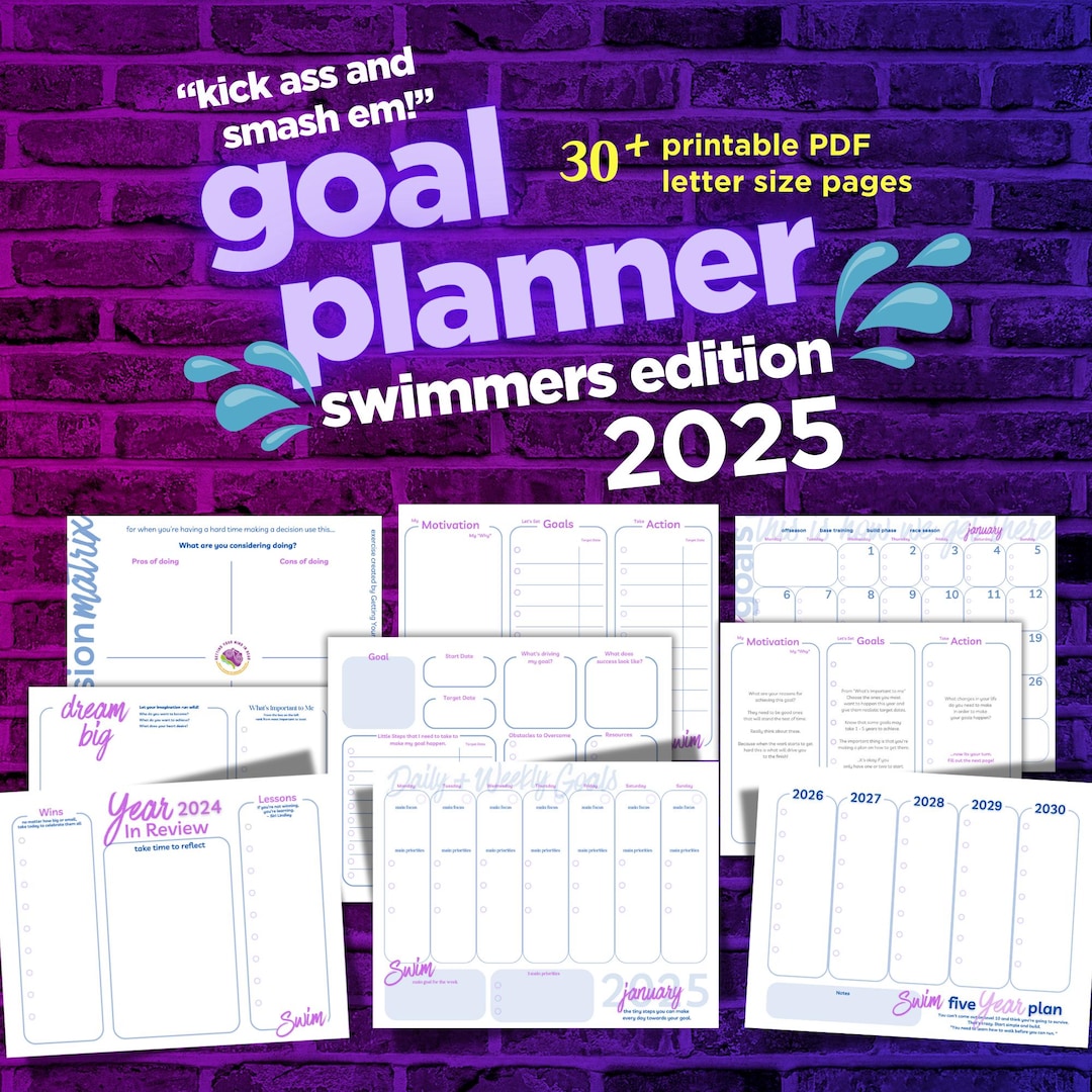 2025 Swimming Goals, Swimmer Goals, Competitive Swimmer, Swim Goals ...