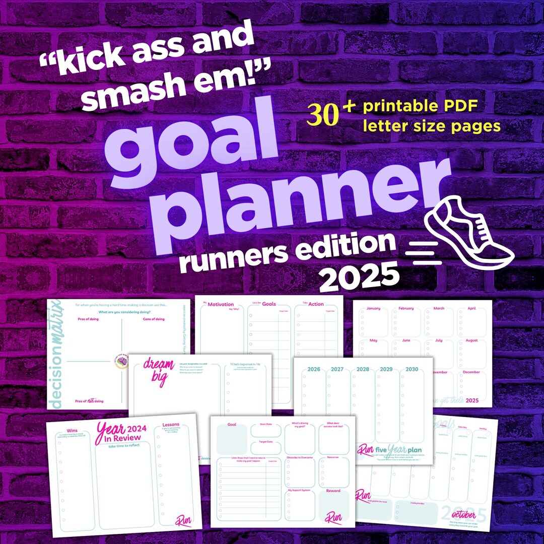 2025 Goal Setting for Runners, Smart Goals for Runners, 2025 Running ...