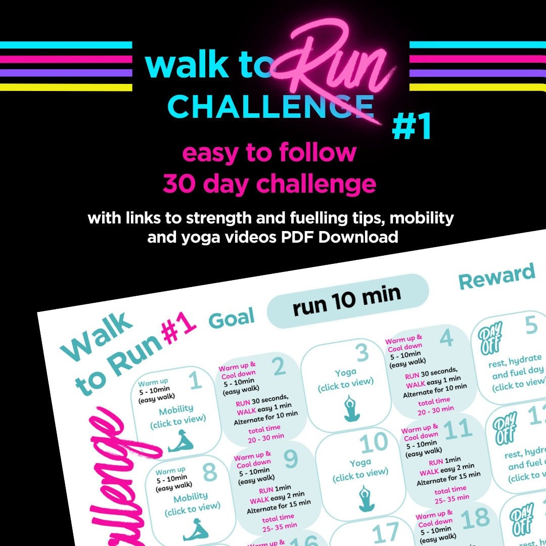 Walk to Run 4 Week Training Plan, Beginners Running 5K Training Plan ...