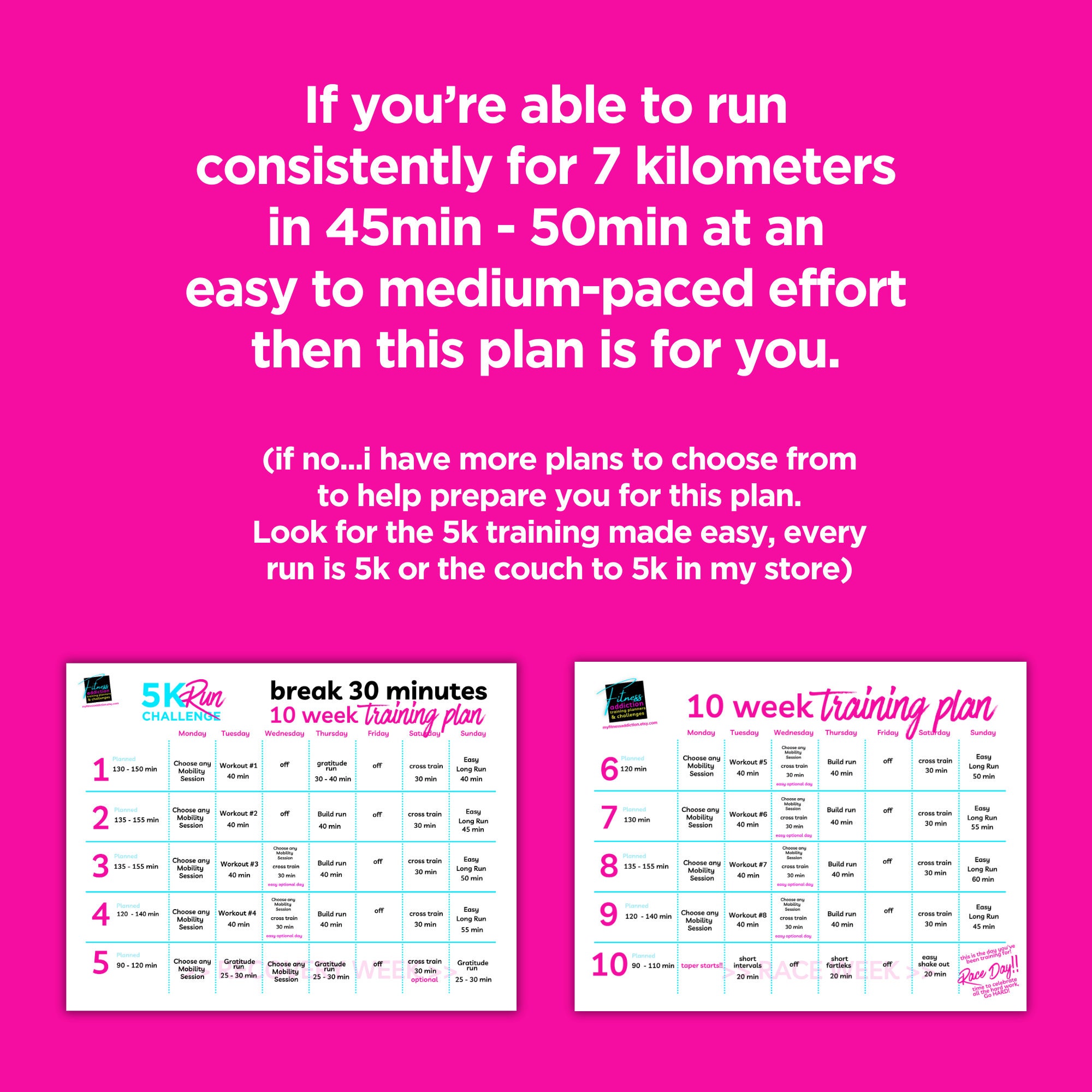 Break 30 Minute 5k, 10 Week Training Plan, 3 Runs a Week, Hit a 5K PR ...