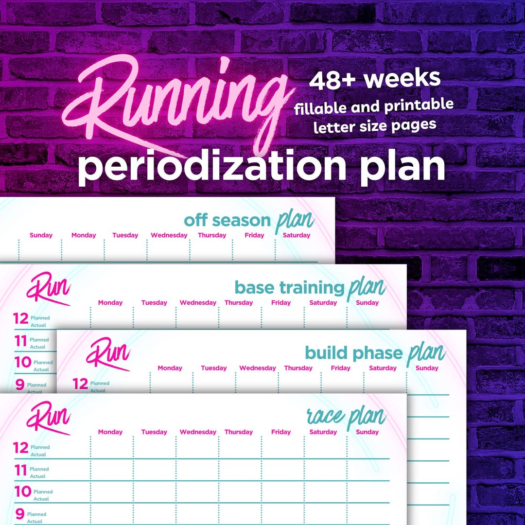 Running Periodization Plan, Base Training Running Plan Pdf, Annual ...