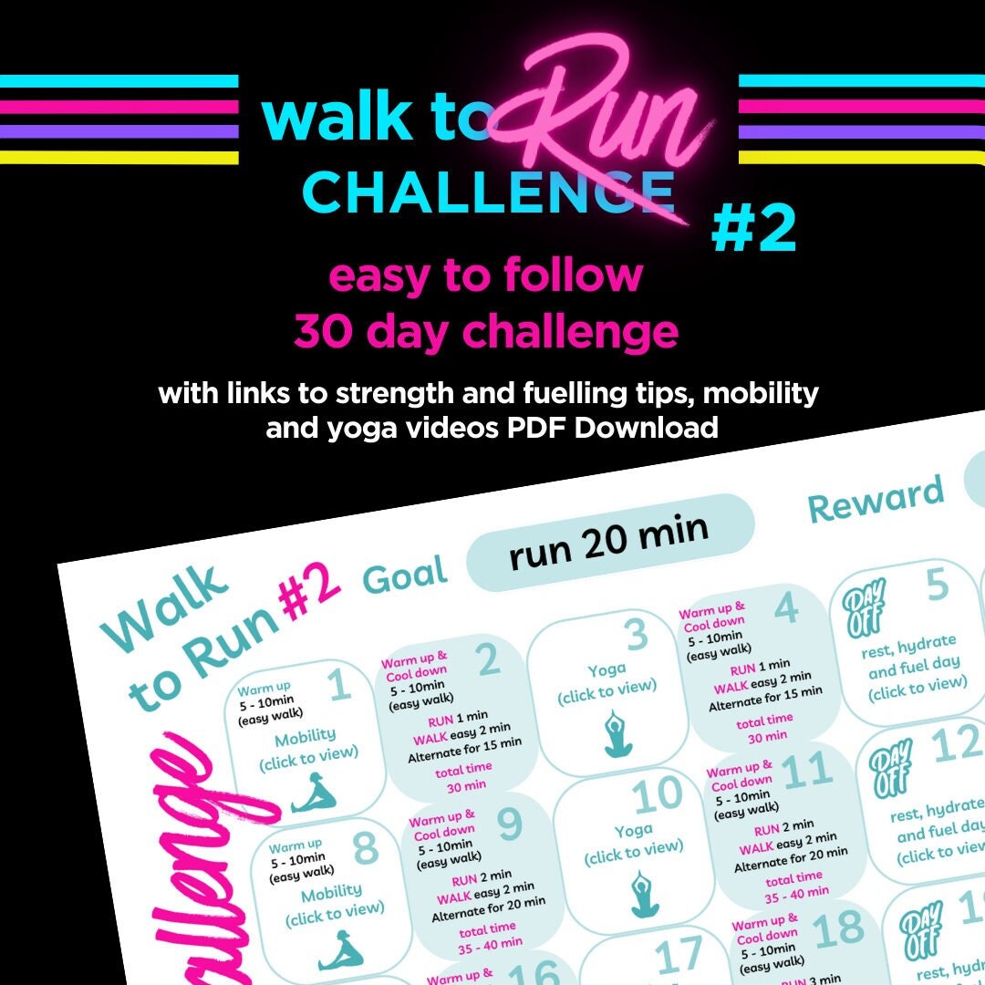 Walk to Run 4 Week Training Plan, Beginners Running 5K Training Plan ...