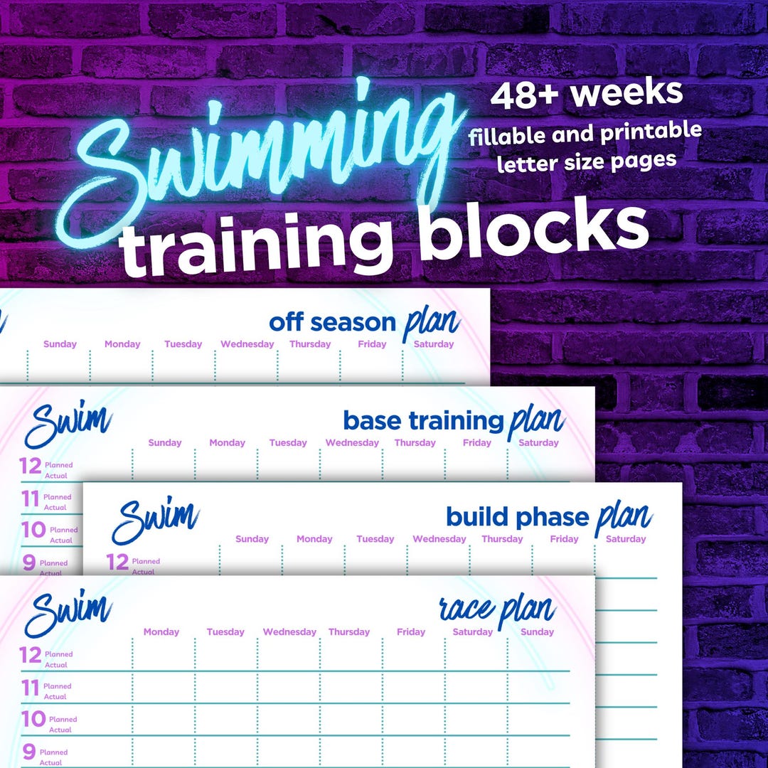 Swim Season Planner, Swim Training Blocks, Competitive Swimming, Swim ...