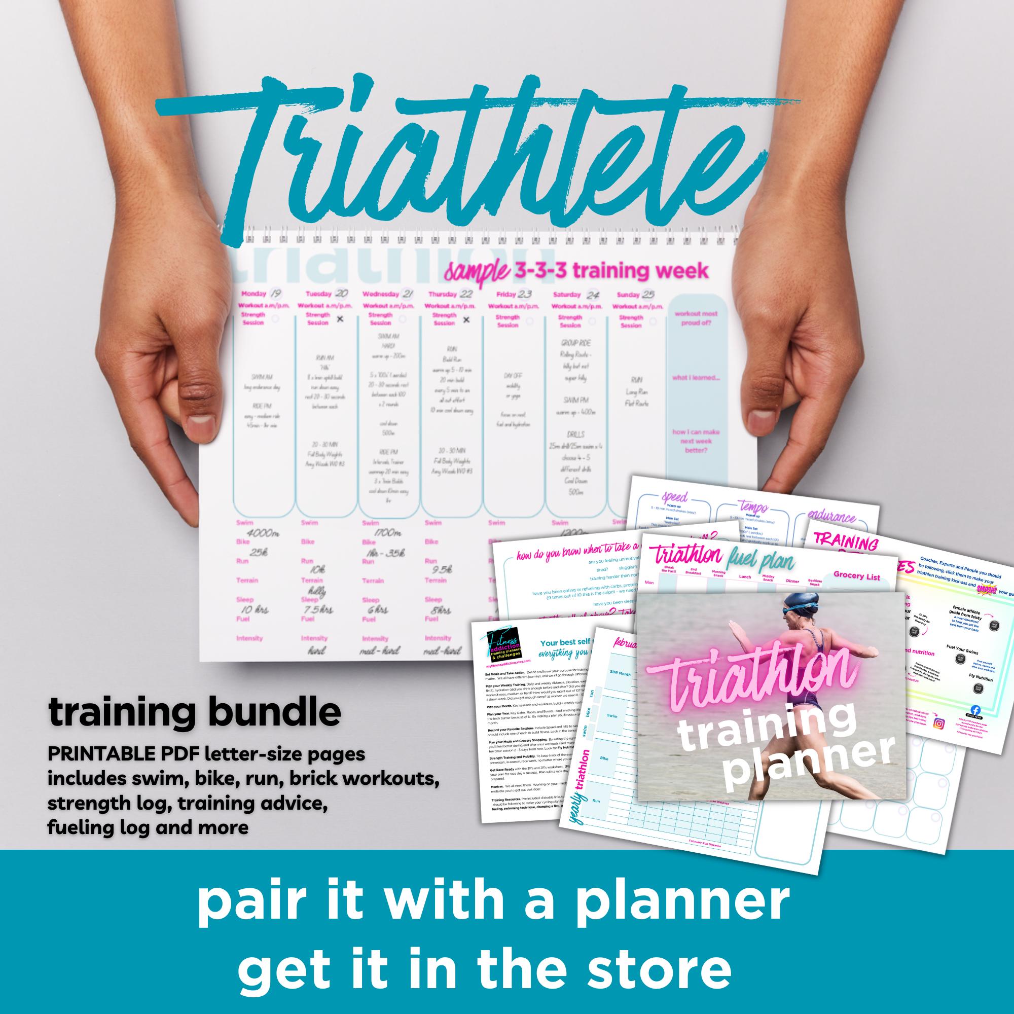 12 Week Sprint Distance Triathlon, Training Plan Template, Sprint ...