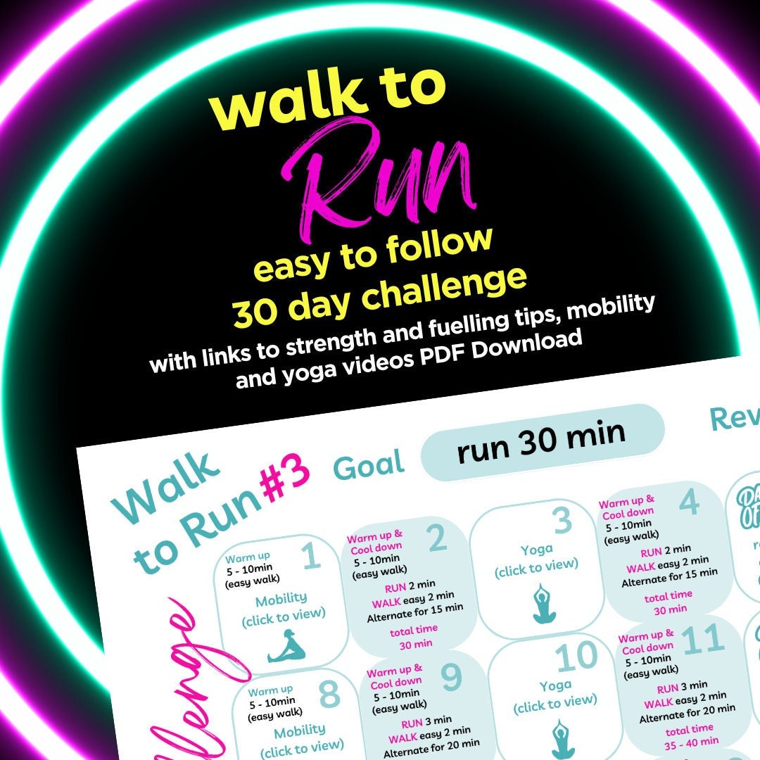 Walk to Run 4 Week Training Plan, Beginners Running 5K Training Plan ...