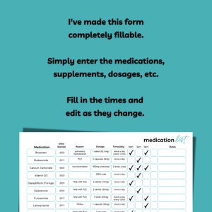 Organize and Track Your Medication Routine With Our Daily Medication ...