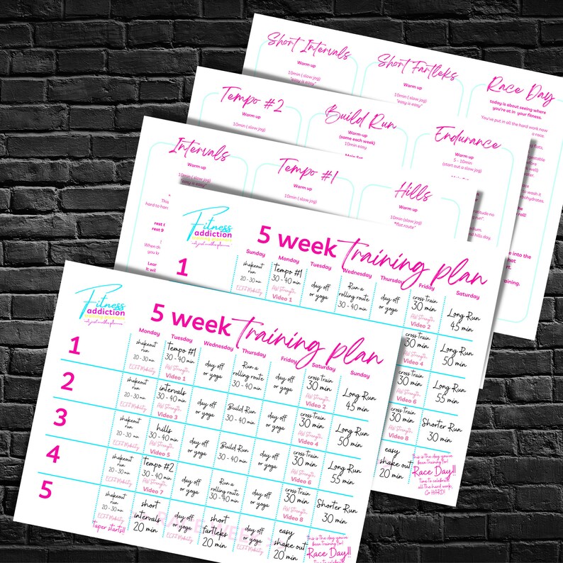 5K Training Plan, Run Faster 5K, 5 Week Detailed Running Program, 5k ...