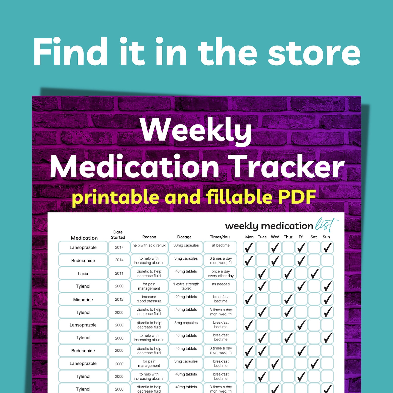 Organize and Track Your Medication Routine With Our Daily Medication ...