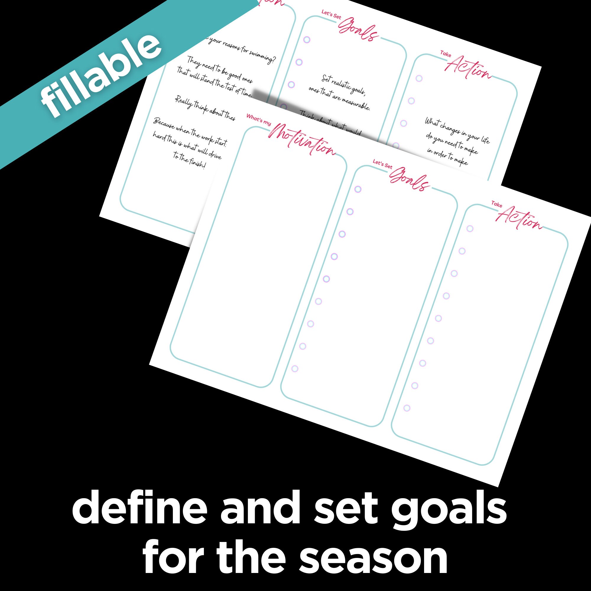 Weekly Swim Planner, Beginner, Pool Workouts, Swimming Log, Swim ...