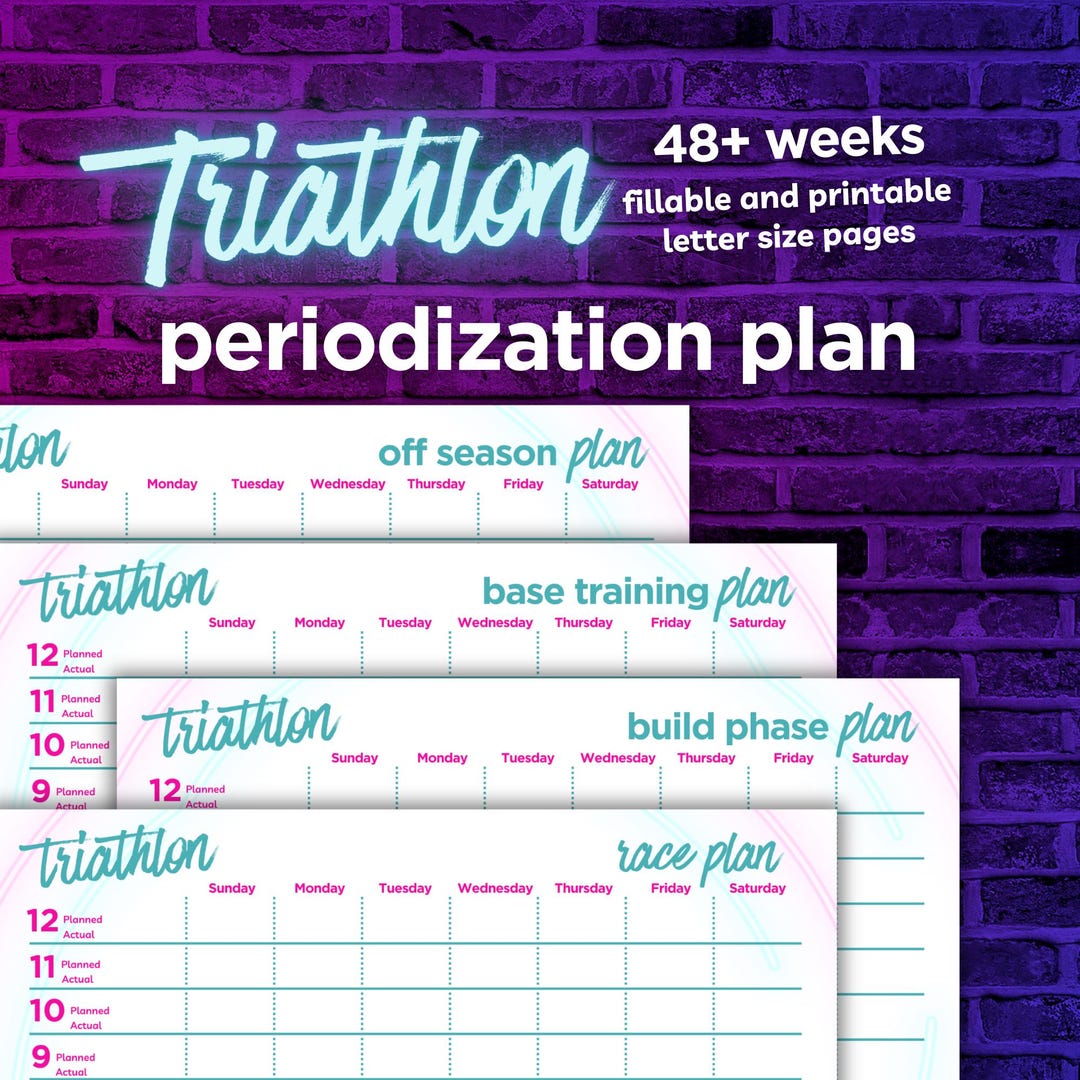 Triathlon Periodization Plan, Triathlon Training Schedule, Triathlon ...