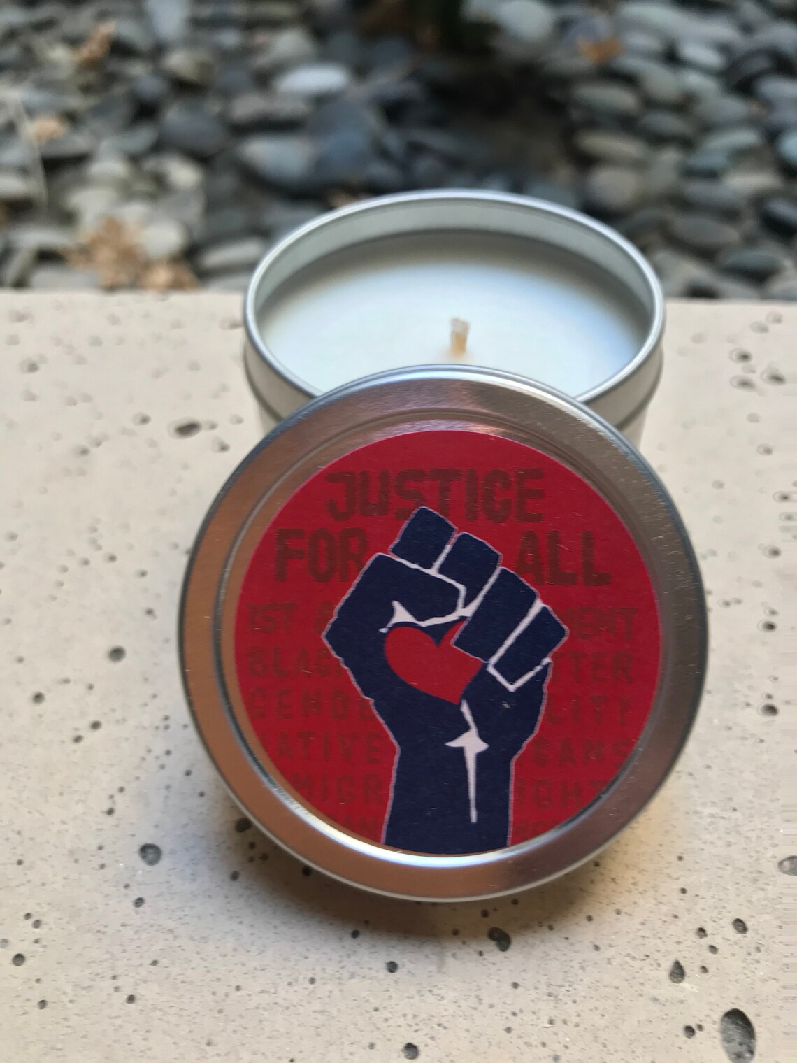 Justice for All / Black Lives Matter / 2 Ounce Votive Candle W Gift Box ...