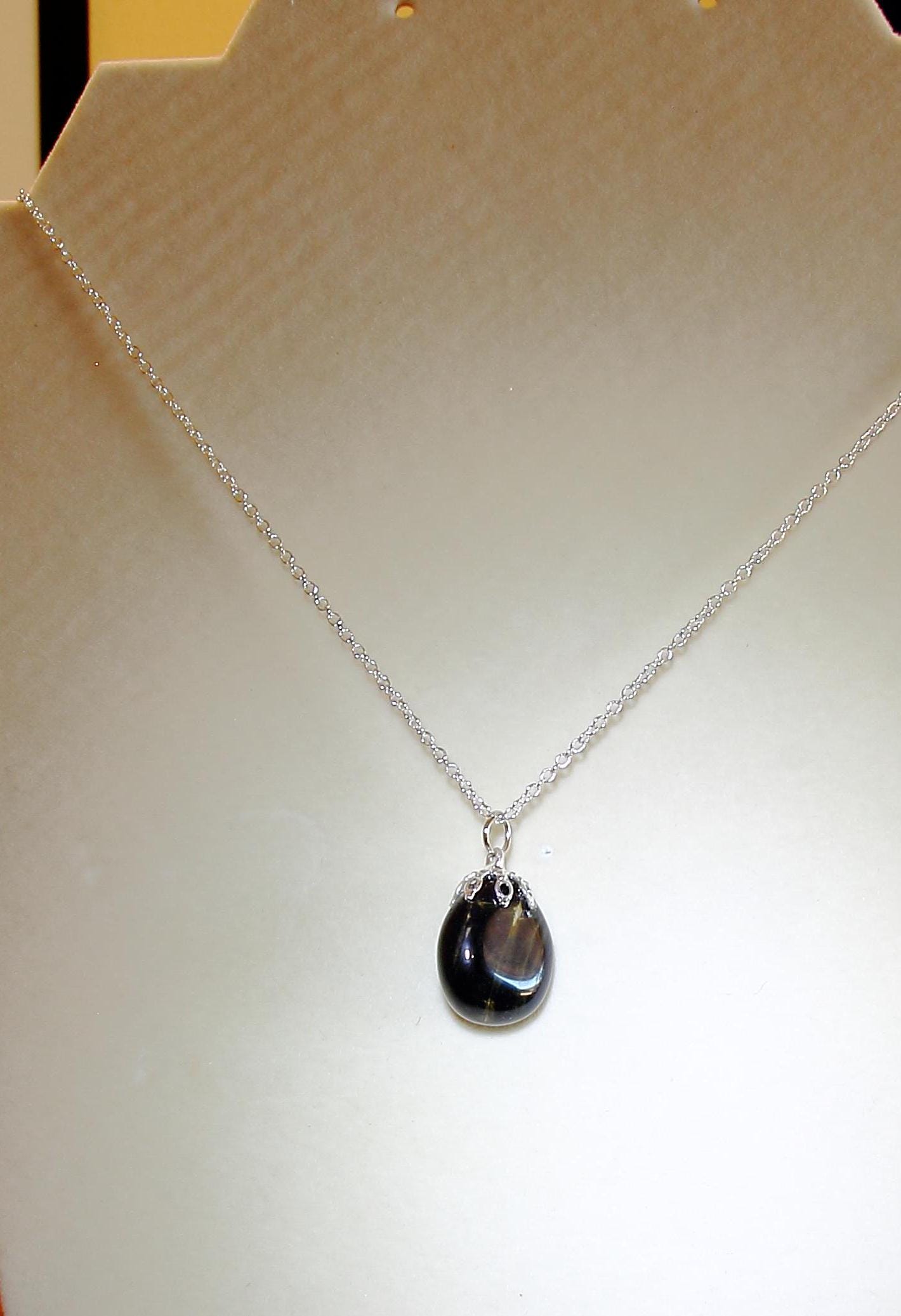 Apache Tear Pendant, Volcanic Obsidian, Legendary Stones, to Comfort ...