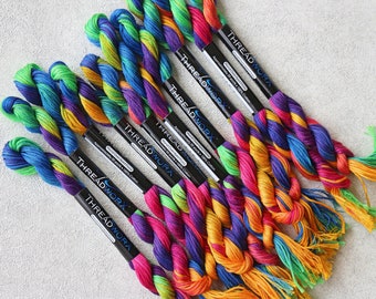 Threadworx Wildflowers 10592 Pastel Variegated Embroidery Floss Pastel ...