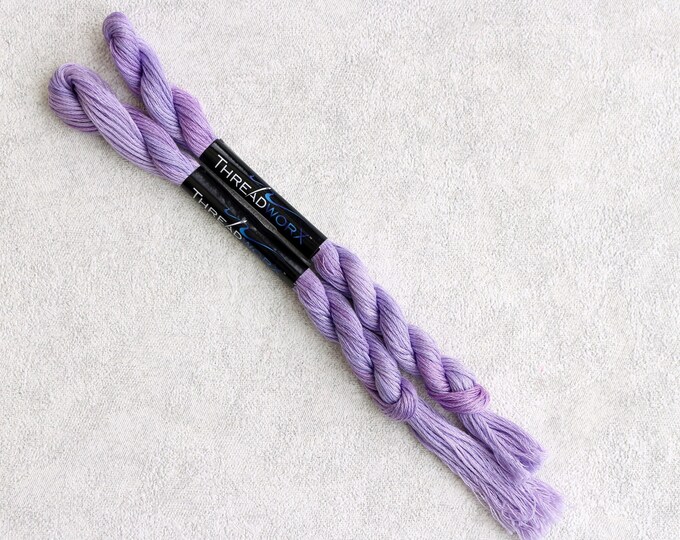 Threadworx Legacy 1128- Pastel Purple Variegated Floss- Purple ...