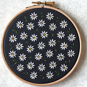 Daisy Embroidery Pattern- PDF Pattern- Beginner Embroidery- Digital ...
