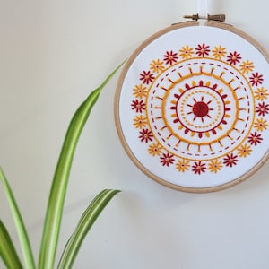 Floral Mandala Hand Embroidery Patterns Mandala Embroidery - Etsy